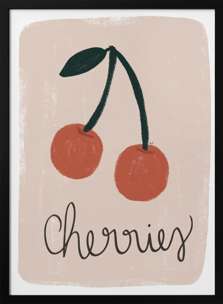 Cherries by &n - Stretched Canvas or Fine Art Print – I Heart Wall Art