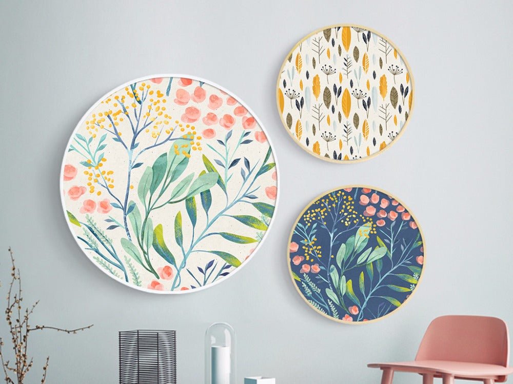 Round Framed Canvas Wall Art from I Heart Art – I Heart Wall Art