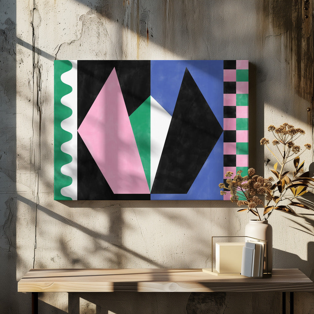 Bold Geometric Shapes by &n - Stretched Canvas or Fine Art Print – I ...