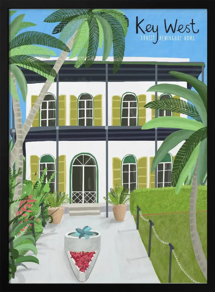 Ernest Hemingways Home, Key West Hemingway, Florida by Artist Carla ...