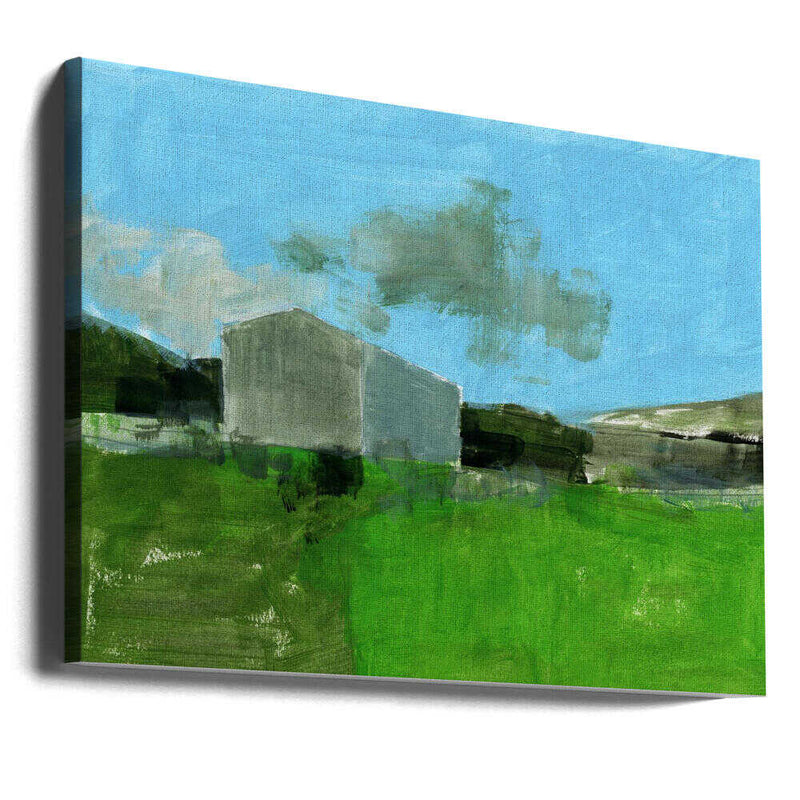 Barren Farm Barn Print No 1 by &n - Stretched Canvas or Fine Art Print ...
