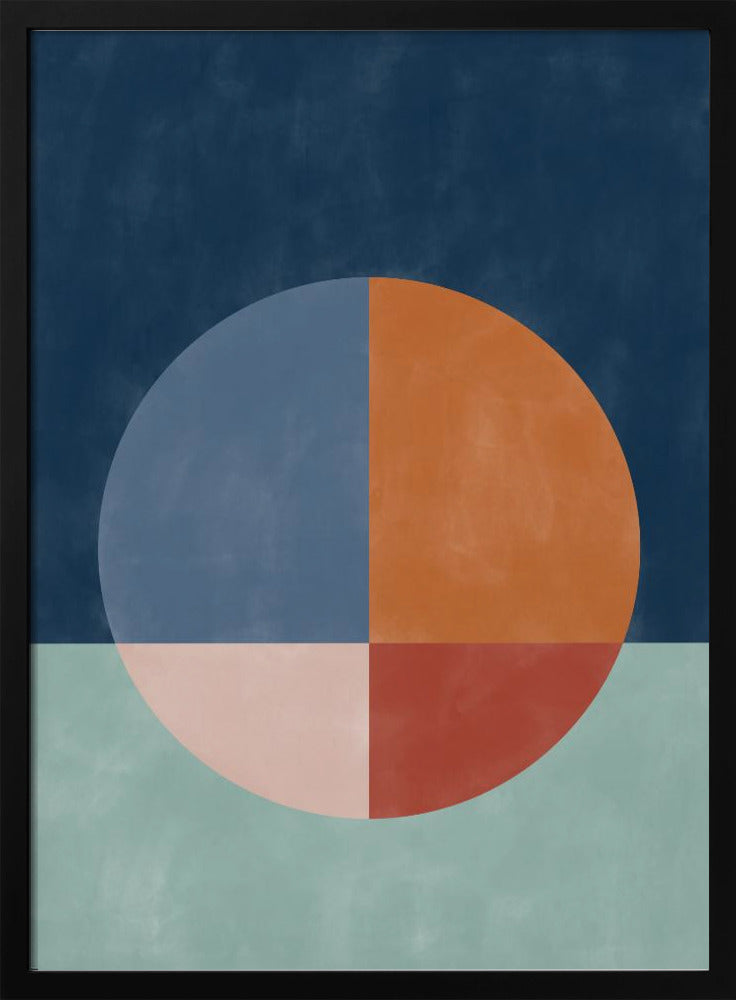 A Large Segmented Circle by &n - Stretched Canvas or Fine Art Print – I ...