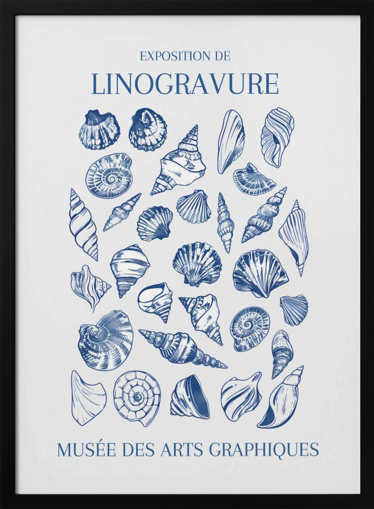 Lino Seashell Art Market by &n - Stretched Canvas or Fine Art Print – I ...
