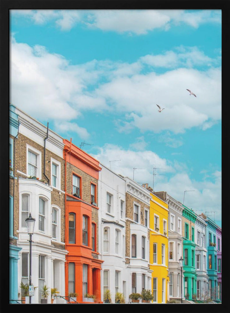 Rainbow Row by &n - Stretched Canvas or Fine Art Print – I Heart Wall Art