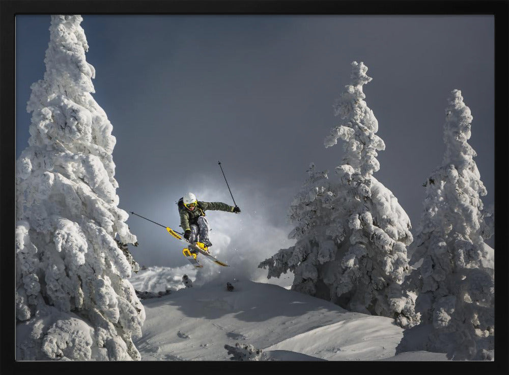 Ski is life by &n - Stretched Canvas or Fine Art Print – I Heart Wall Art