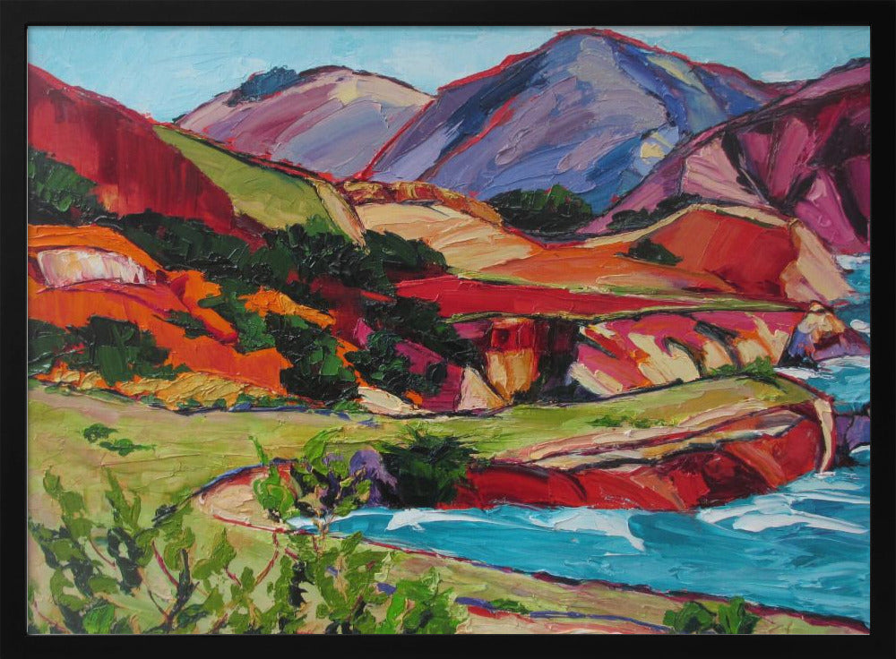 California Coast by &n - Stretched Canvas or Fine Art Print – I Heart ...