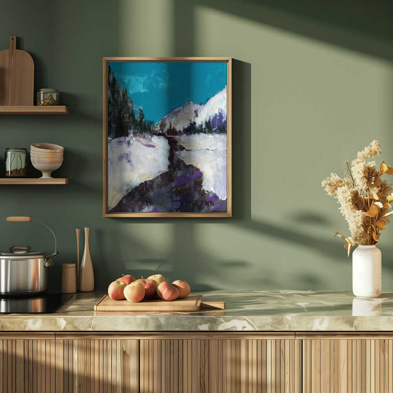 Winter Scene In the Forest 3 by &n - Stretched Canvas or Fine Art Print ...