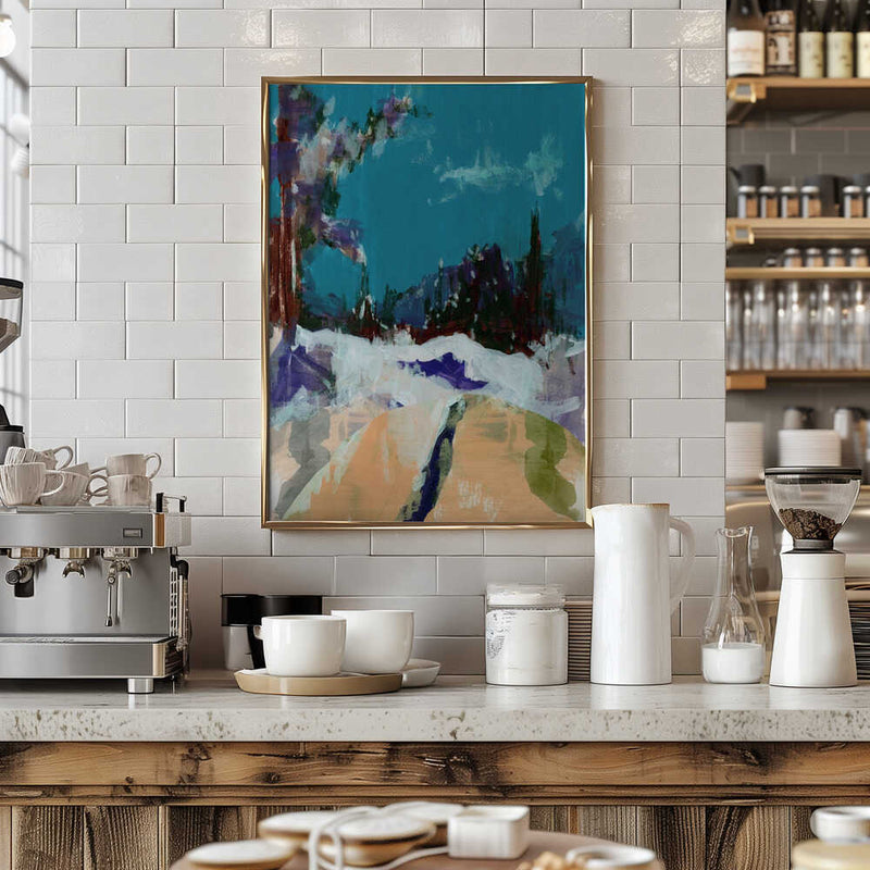 Winter Scene In the Forest 1 by &n - Stretched Canvas or Fine Art Print ...