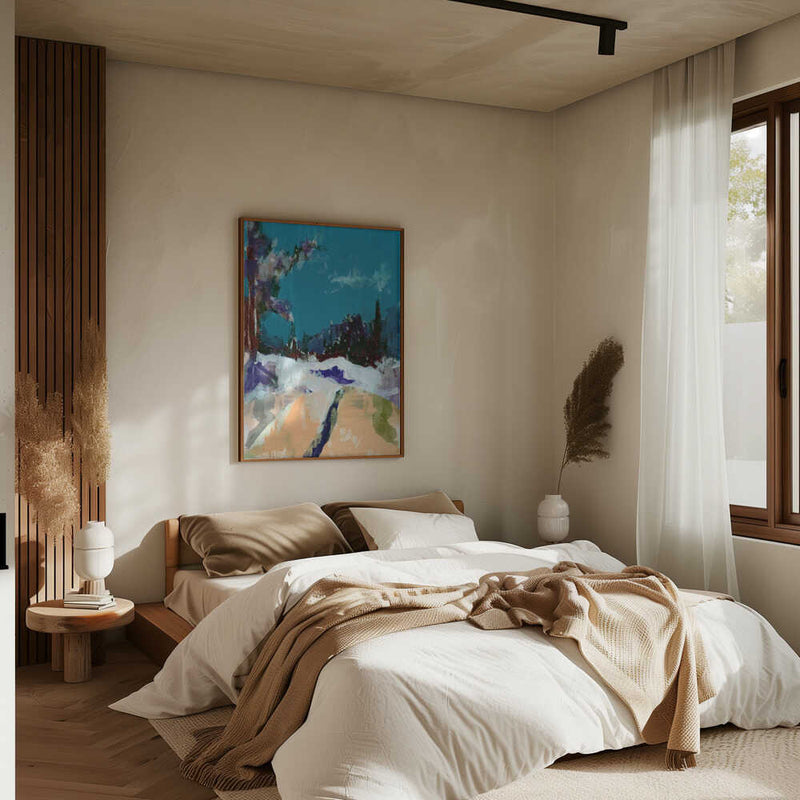 Winter Scene In the Forest 1 by &n - Stretched Canvas or Fine Art Print ...