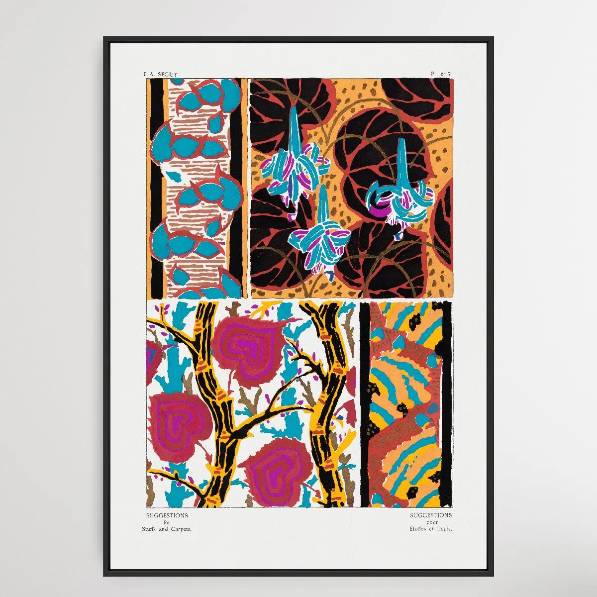 Vintage Flower Patterns Nine by E. A. Séguy (1925) - I Heart Wall Art ...